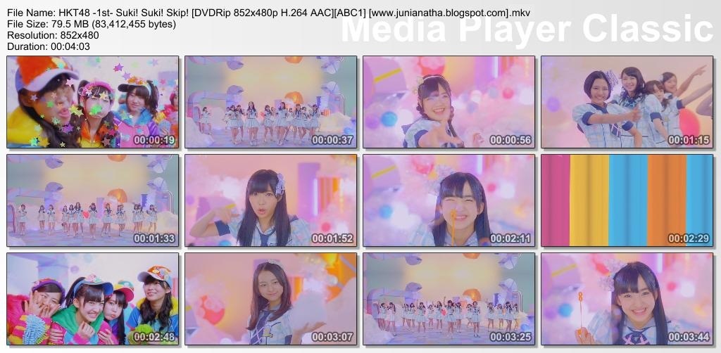 (PV/MV) HKT48 -1st- Suki! Suki! Skip! [DVDRip 852x480p H.264 AAC][ABC1]